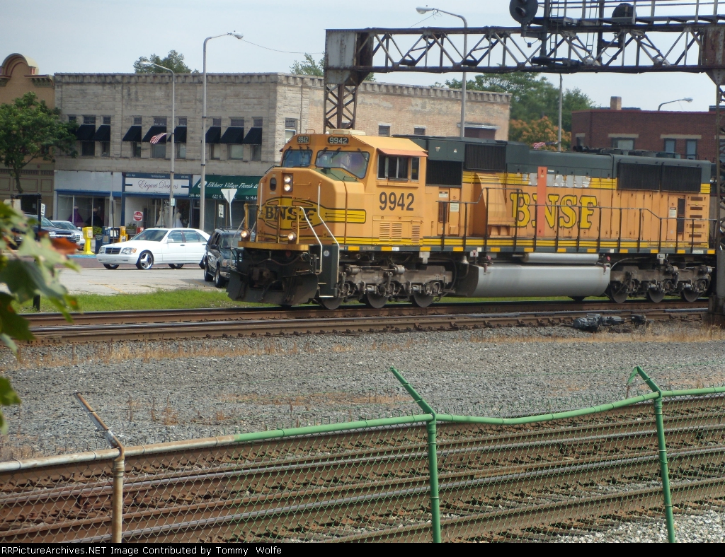 BNSF 9942 leads a coal train
